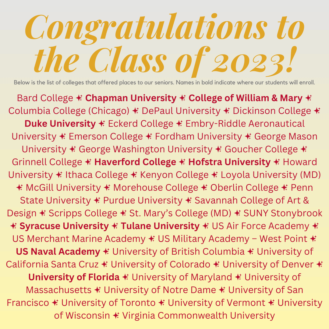 Congratulations to the Class of 2023 | Washington Waldorf School